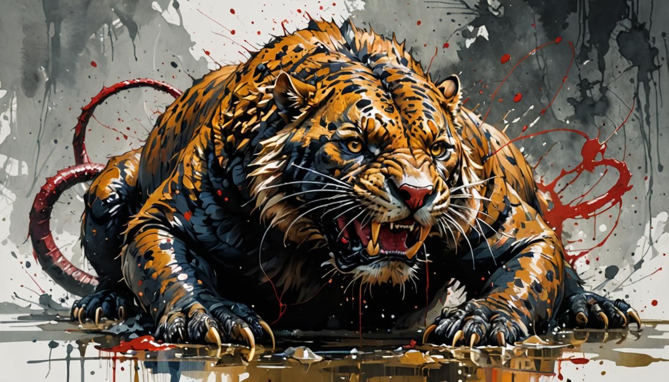 Swamp-based Tiger - AI Generated Artwork - NightCafe Creator