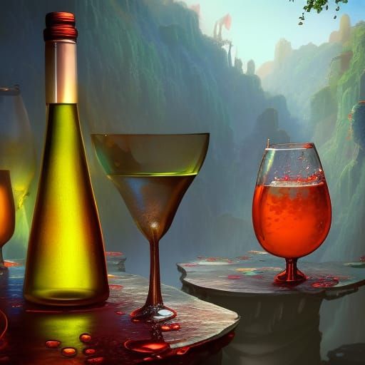 Glass of wine? - AI Generated Artwork - NightCafe Creator