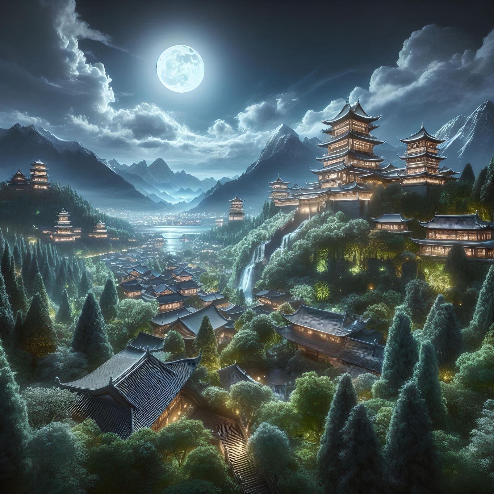 Ancient Nanjing China - AI Generated Artwork - NightCafe Creator