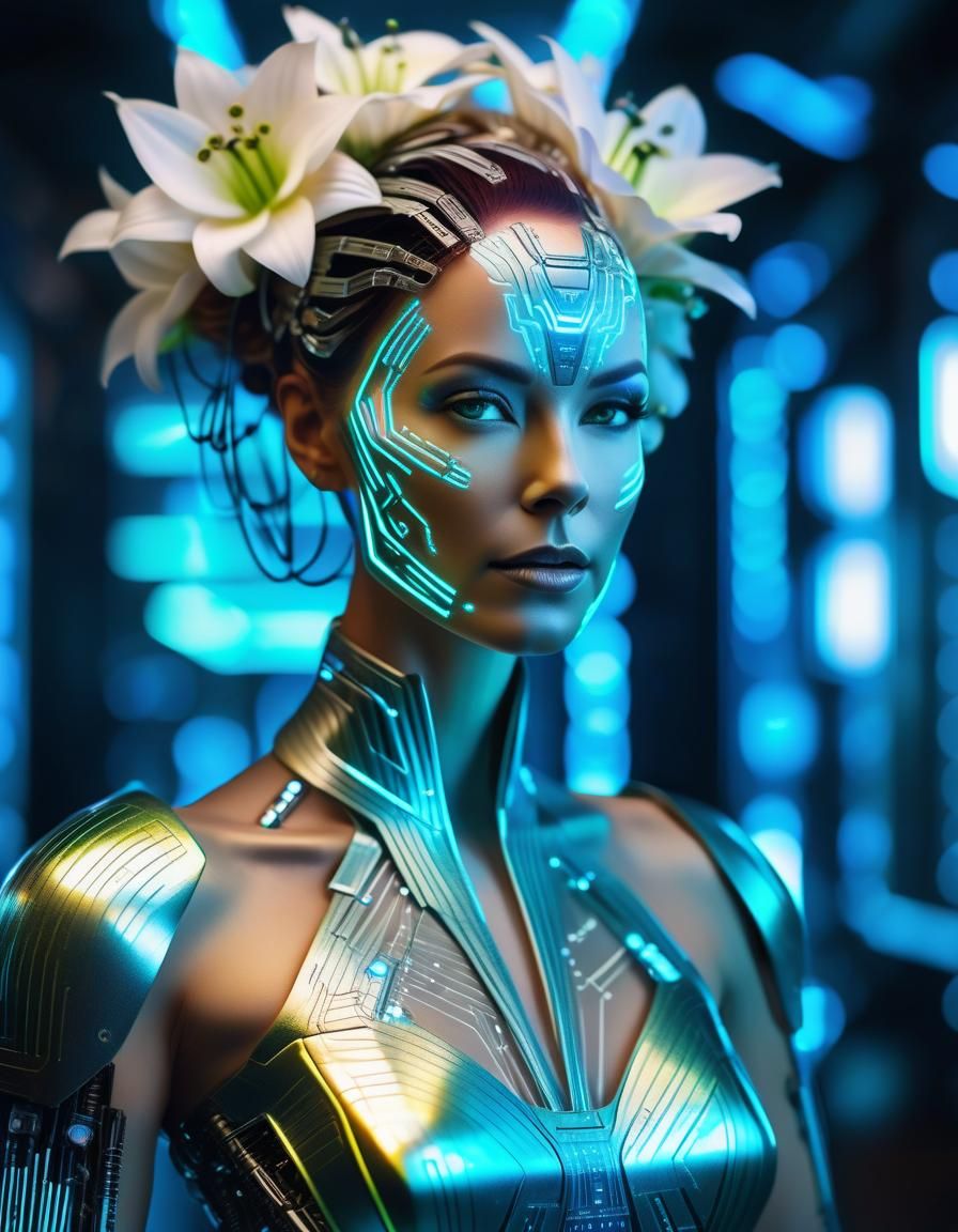 cyborg bride 2 - AI Generated Artwork - NightCafe Creator