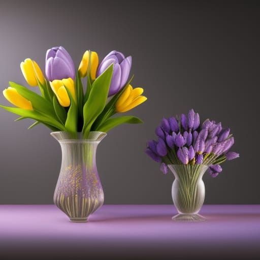 Slightly Off Center Flowers For Friday - AI Generated Artwork ...