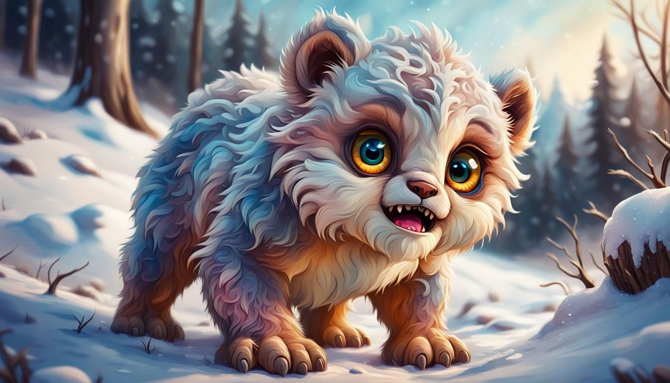 cuddly monster cub - AI Generated Artwork - NightCafe Creator