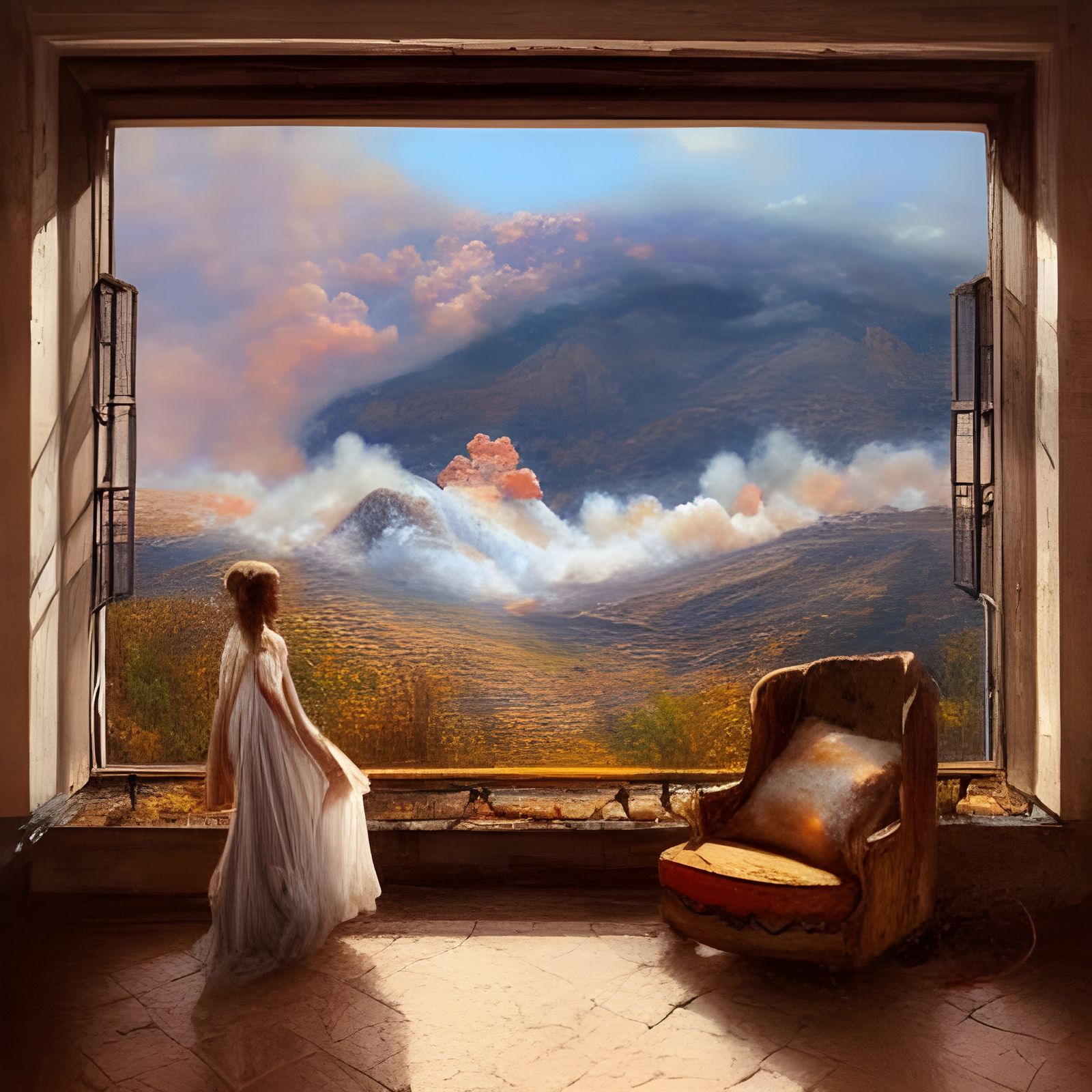 View of the Mountain - AI Generated Artwork - NightCafe Creator