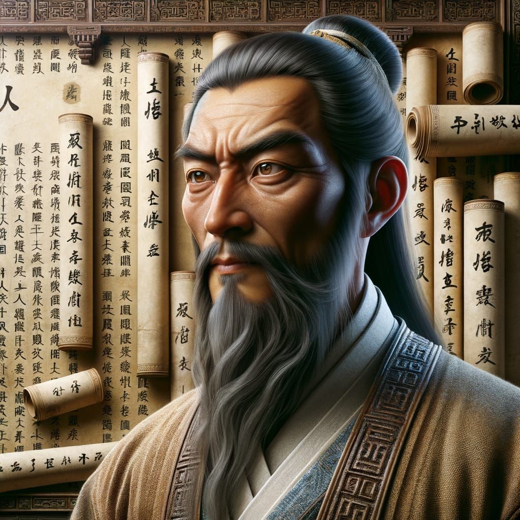 Han Dynasty Historian in Traditional Attire - AI Art