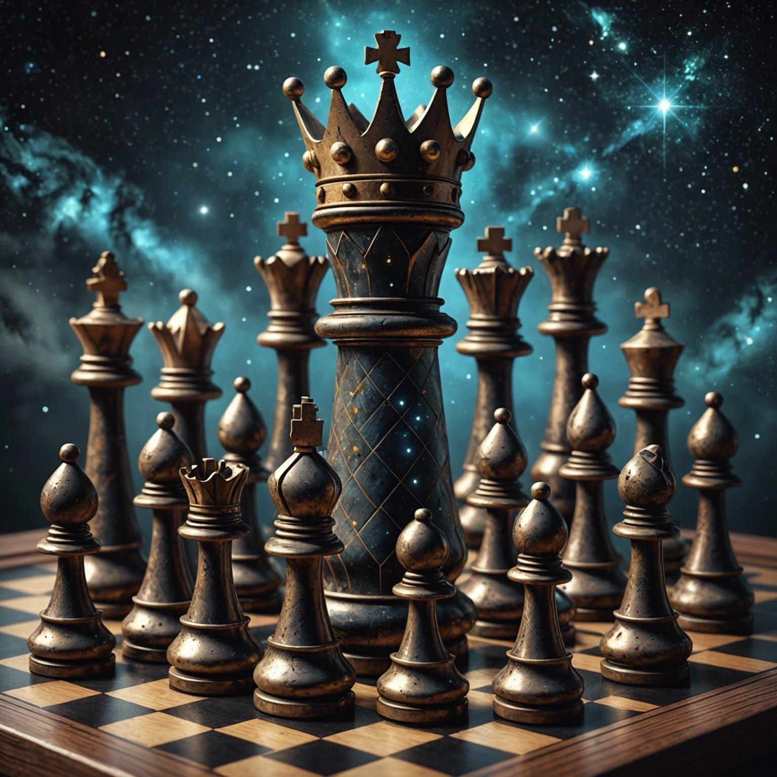 chess pieces - AI Generated Artwork - NightCafe Creator