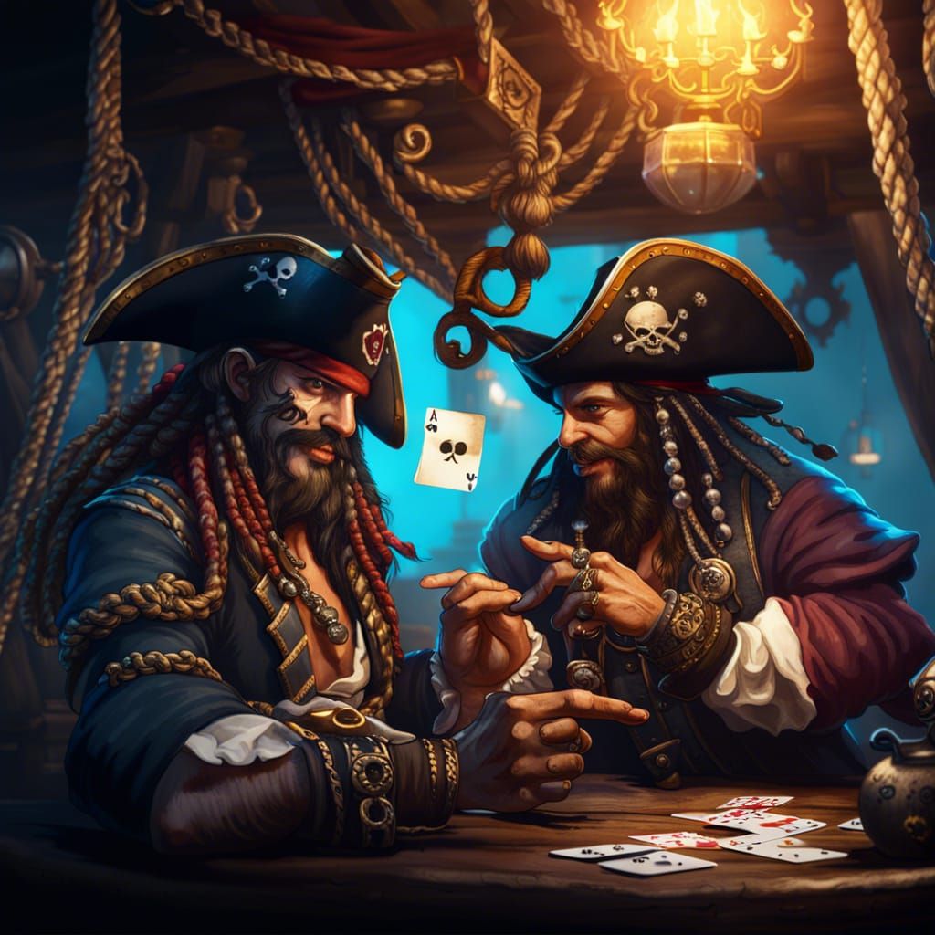 Pirate Card Night - AI Generated Artwork - NightCafe Creator