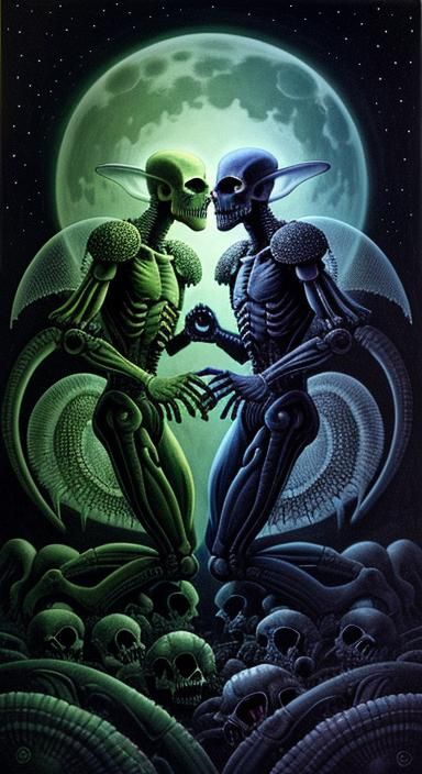 Green Voodoo Angel Dream - AI Generated Artwork - NightCafe Creator