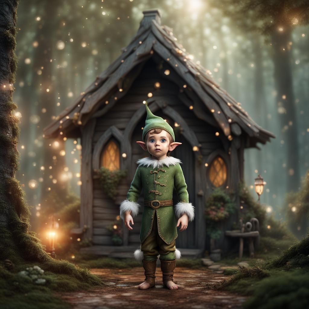 Cute little Elf - AI Generated Artwork - NightCafe Creator