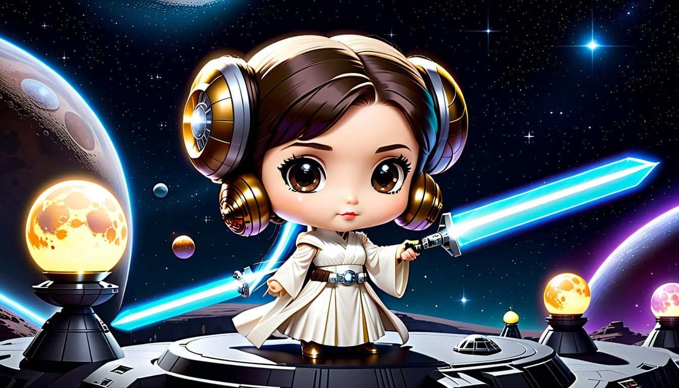 Chibi Princess Leia - AI Generated Artwork - NightCafe Creator