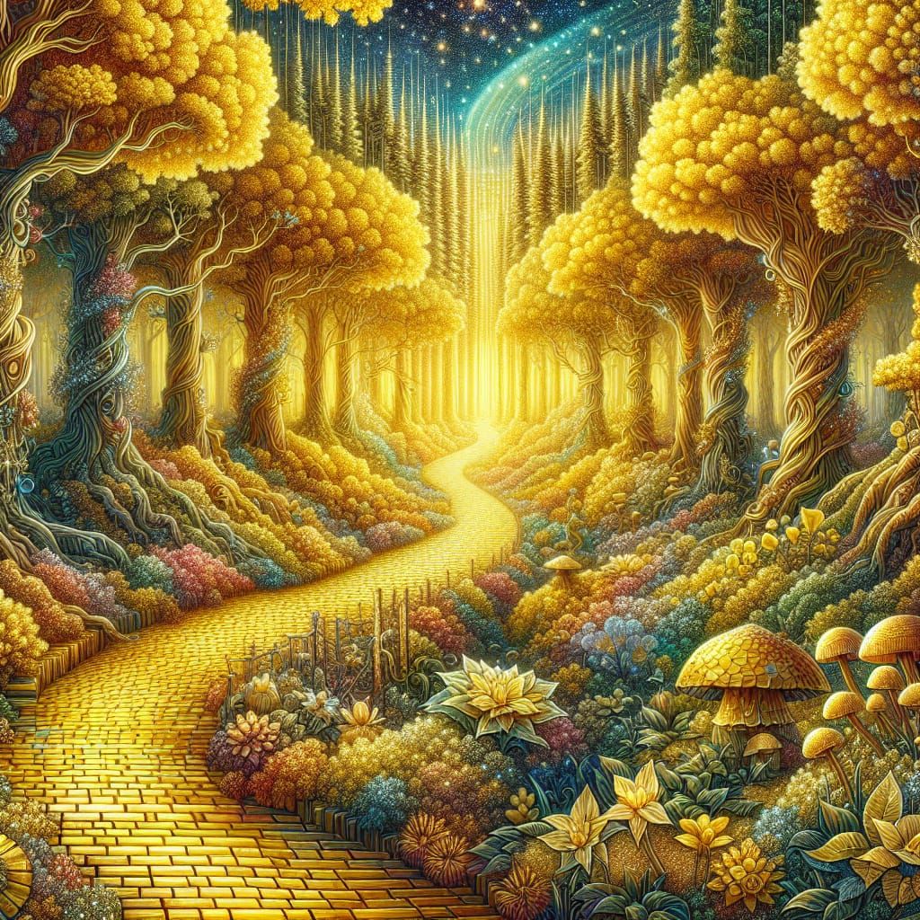 Generate an incredibly detailed fairytale illustration of a sweeping ...