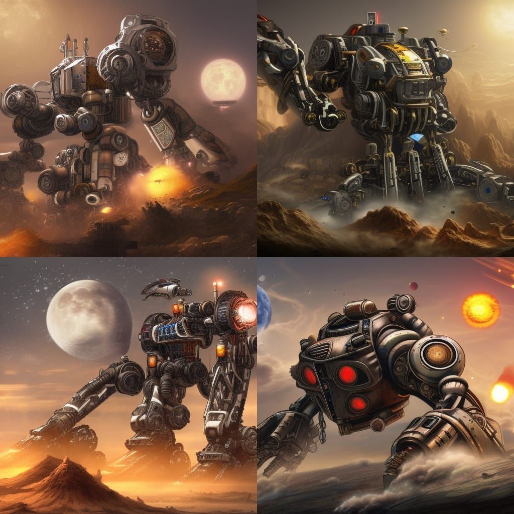 Mecha World 3 - AI Generated Artwork - NightCafe Creator