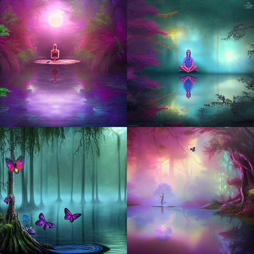 16 - Winged Angel in an Olive Grove! - AI Generated Artwork - NightCafe ...