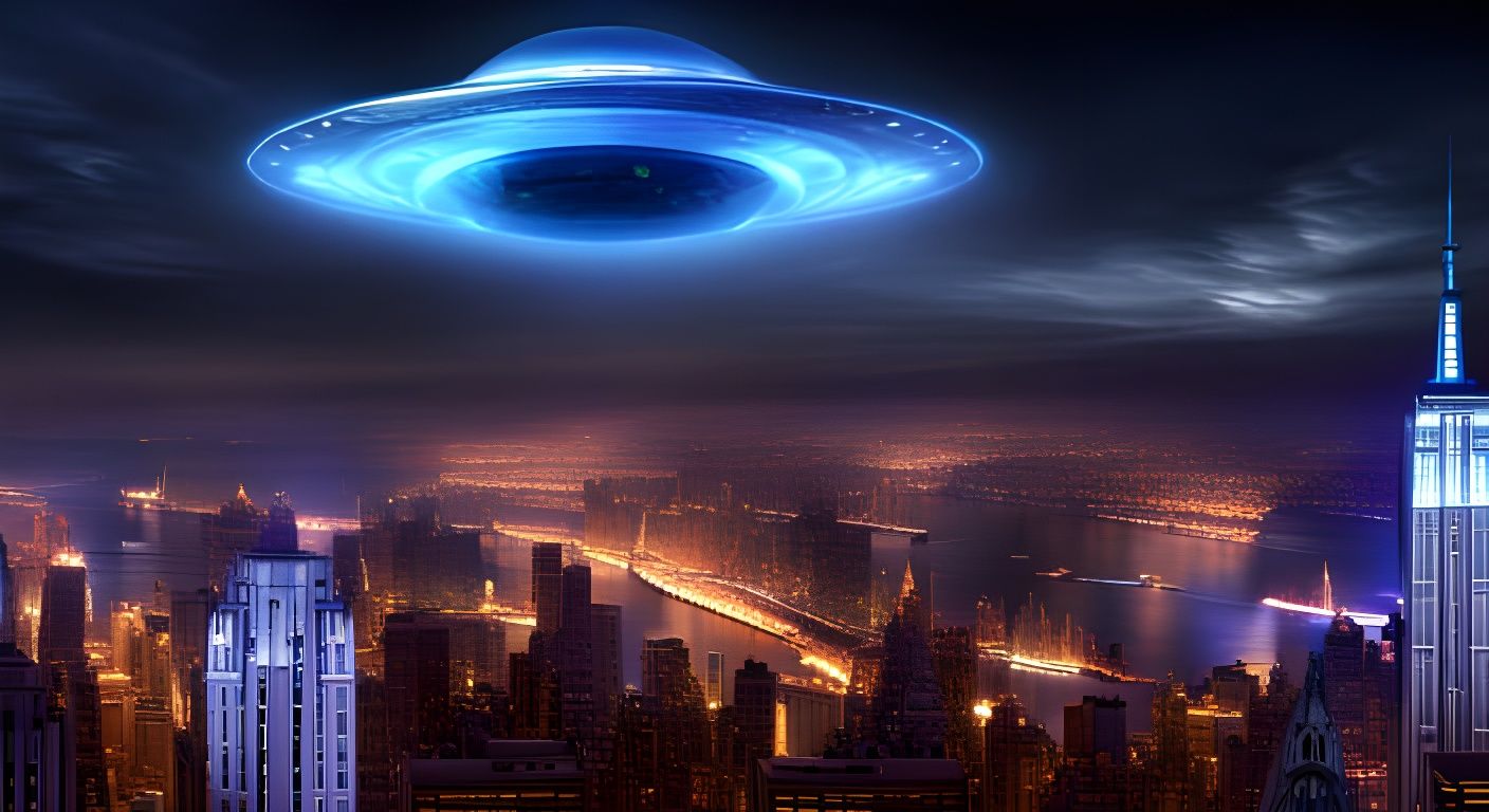 Madison Square Garden under Alien attack! Run for your life! - AI ...