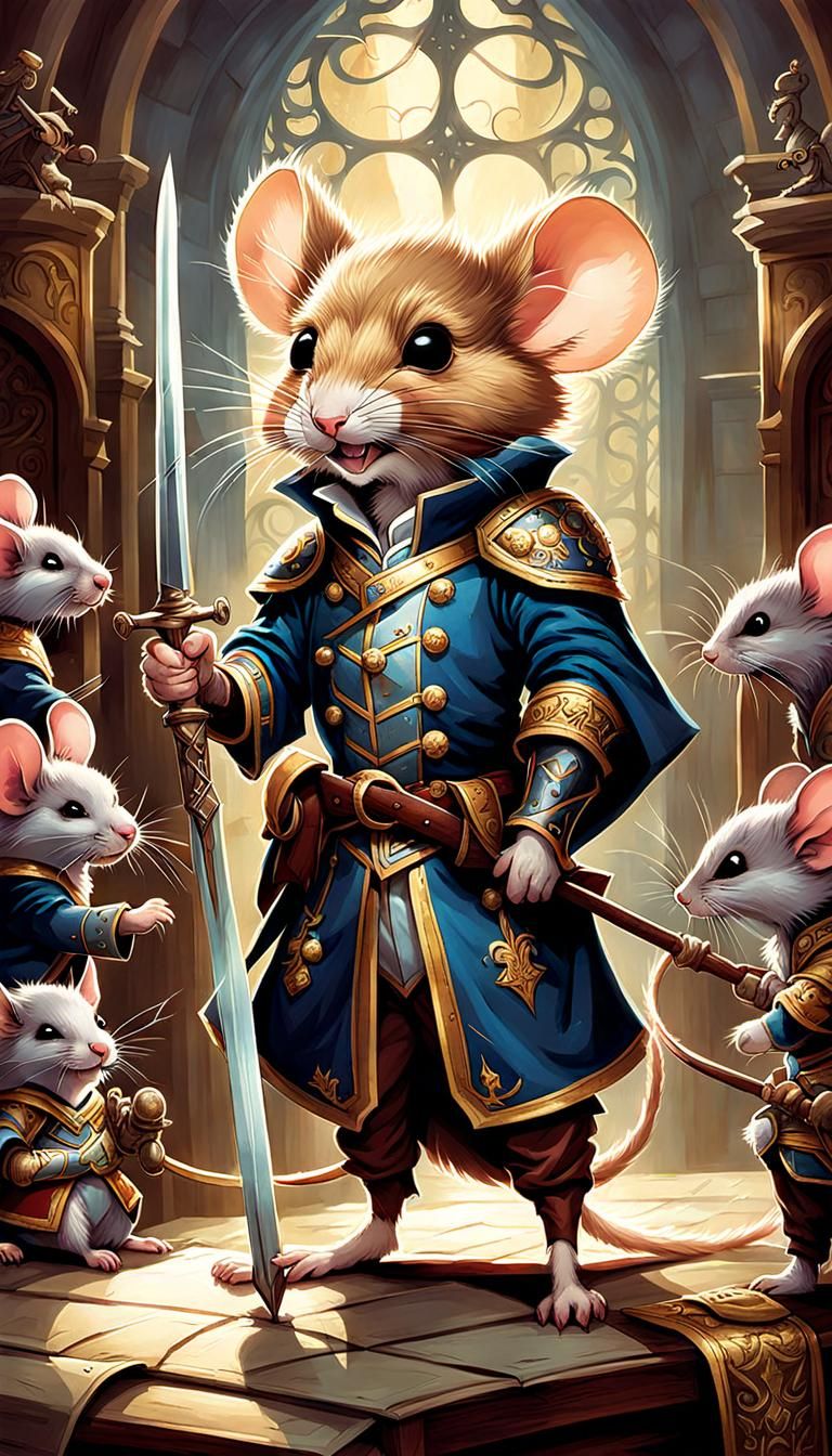 Fantasy animated Artwork that captures the endearing qualities of mice ...