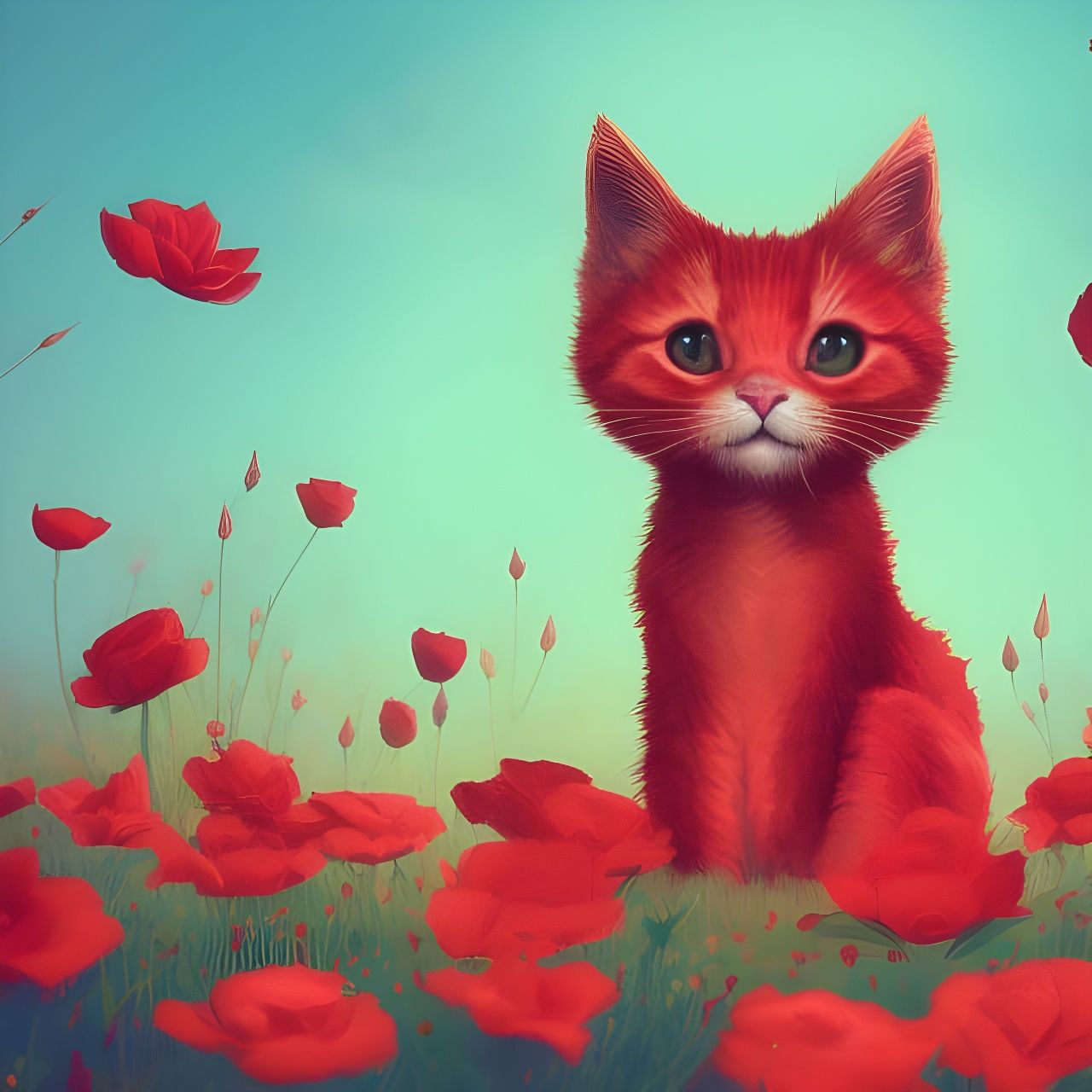 Redcat #1 - AI Generated Artwork - NightCafe Creator