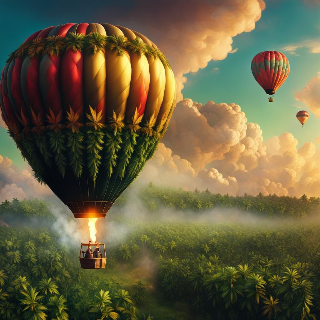 weed smoking Hot air balloon smoking a bong, getting high, Epic ...