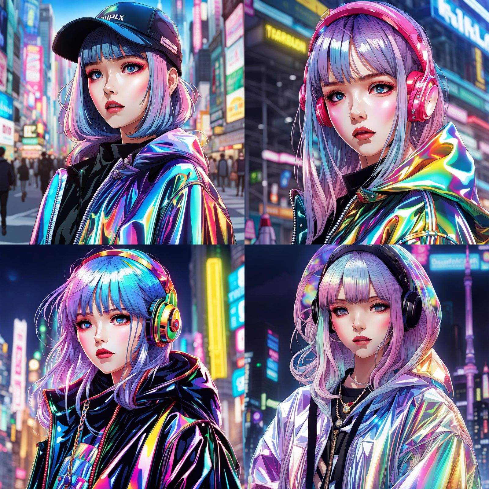 Futuristic PVC Girl Wearing Transparent PVC Clothing - AI Generated ...