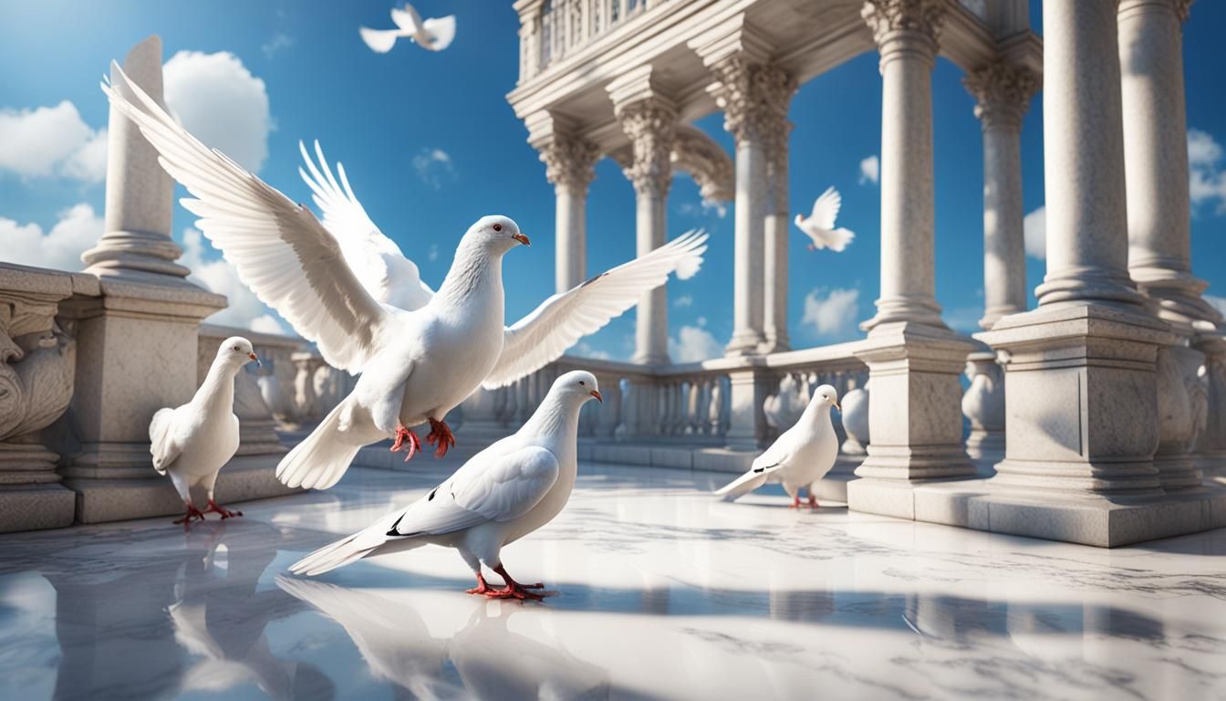 The Peaceful Monument! - AI Generated Artwork - NightCafe Creator