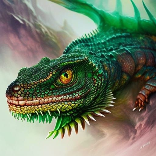 Lizard #1# - AI Generated Artwork - NightCafe Creator