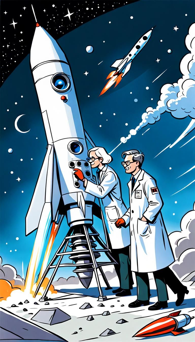 Definitely not rocket scientists - AI Generated Artwork - NightCafe Creator