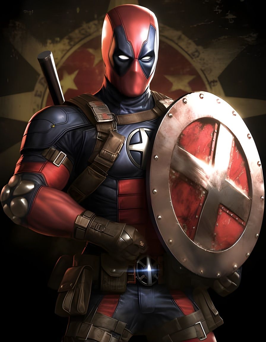 Captain Deadpool - AI Generated Artwork - NightCafe Creator
