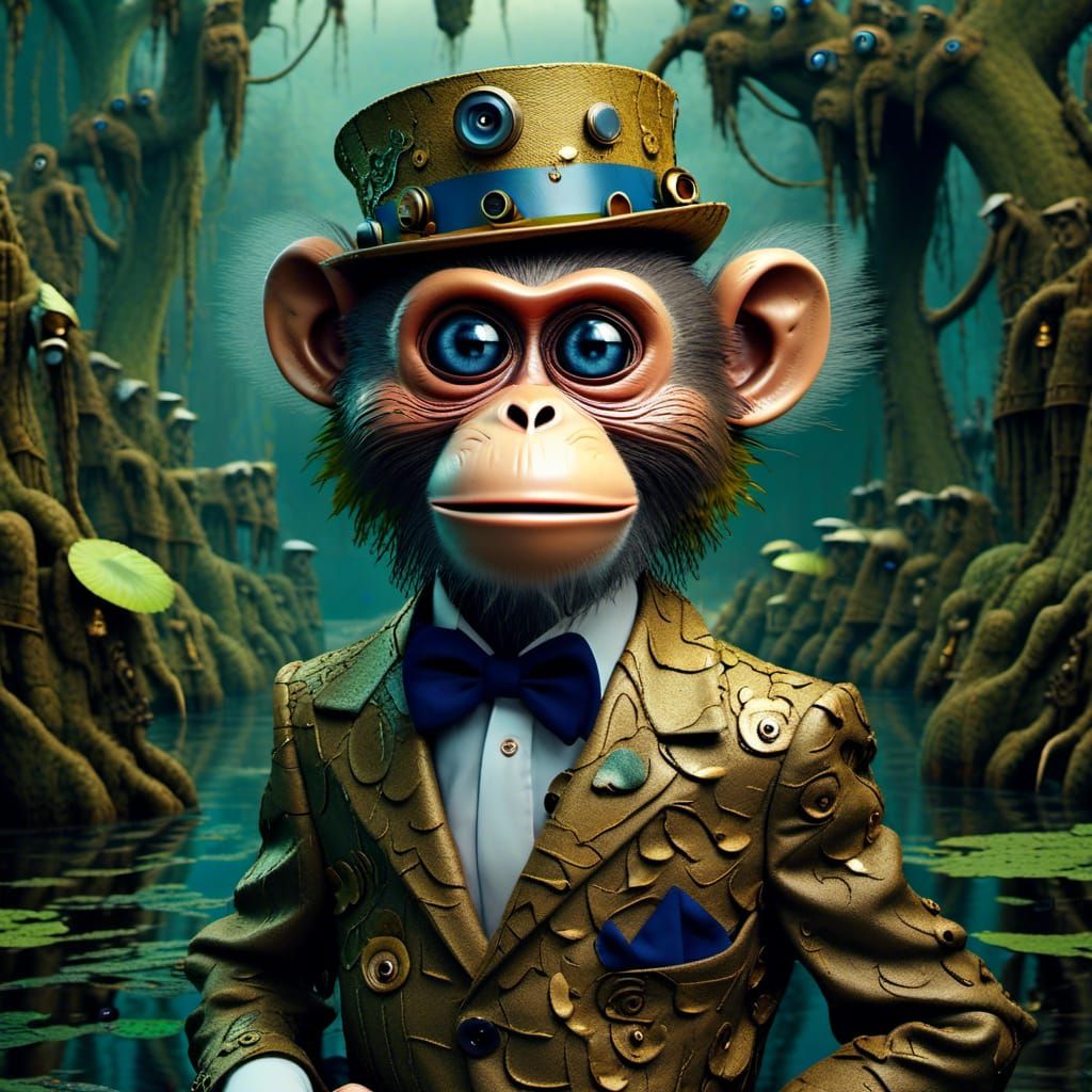 The elegant monkey - AI Generated Artwork - NightCafe Creator