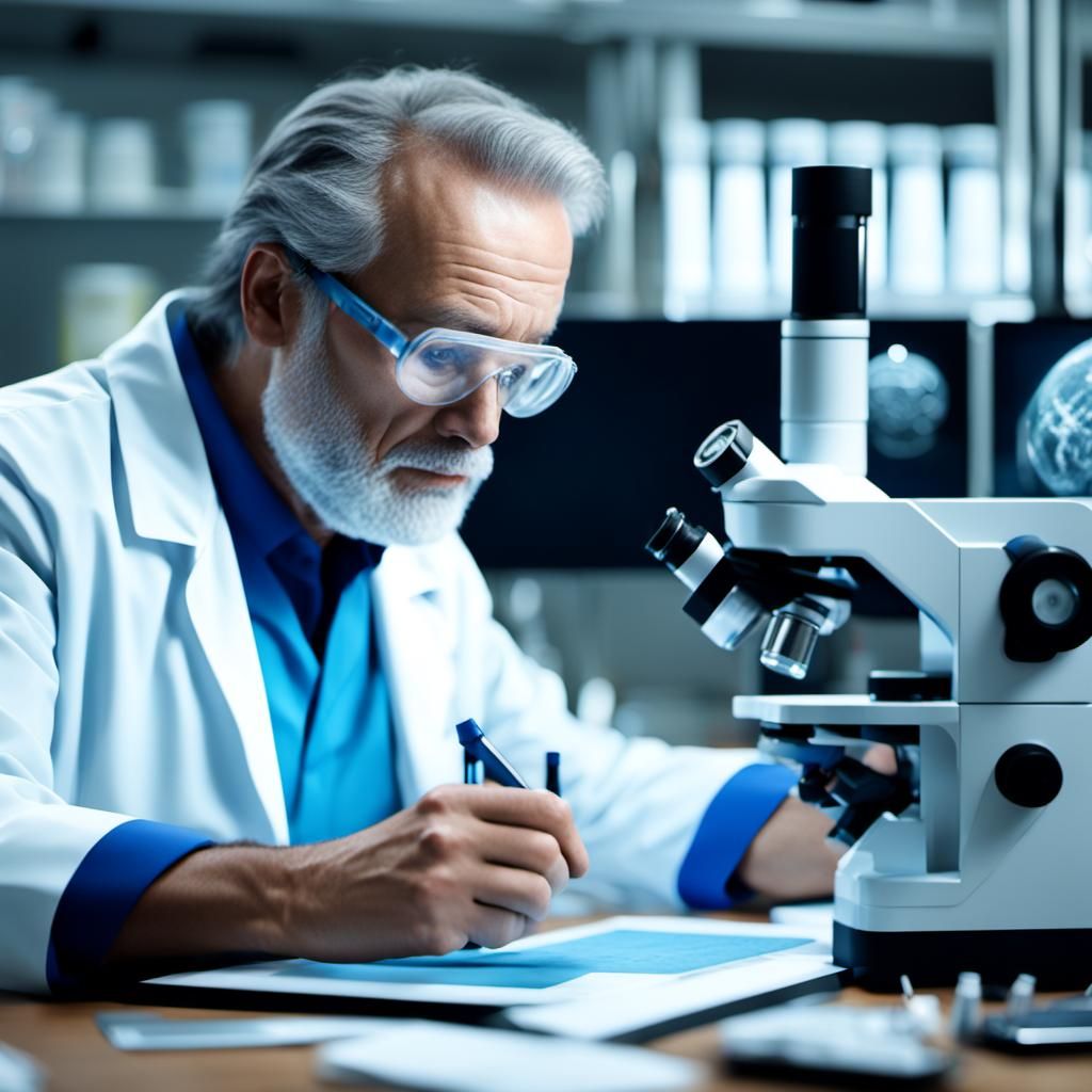 Scientist at work - AI Generated Artwork - NightCafe Creator