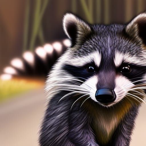 Raccoon - AI Generated Artwork - NightCafe Creator