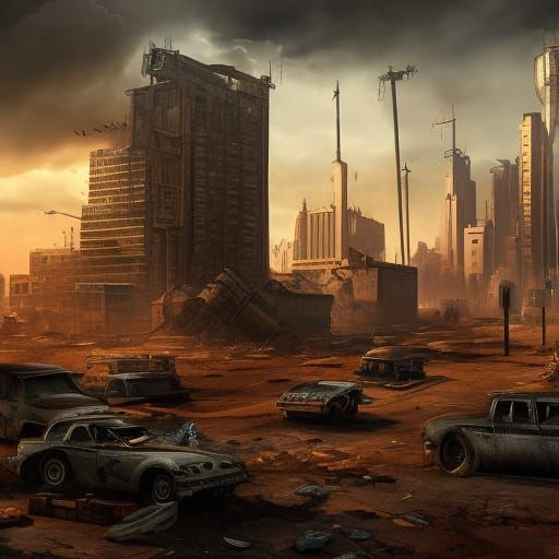 Post apocalyptic souther united states city realistic - AI Generated ...