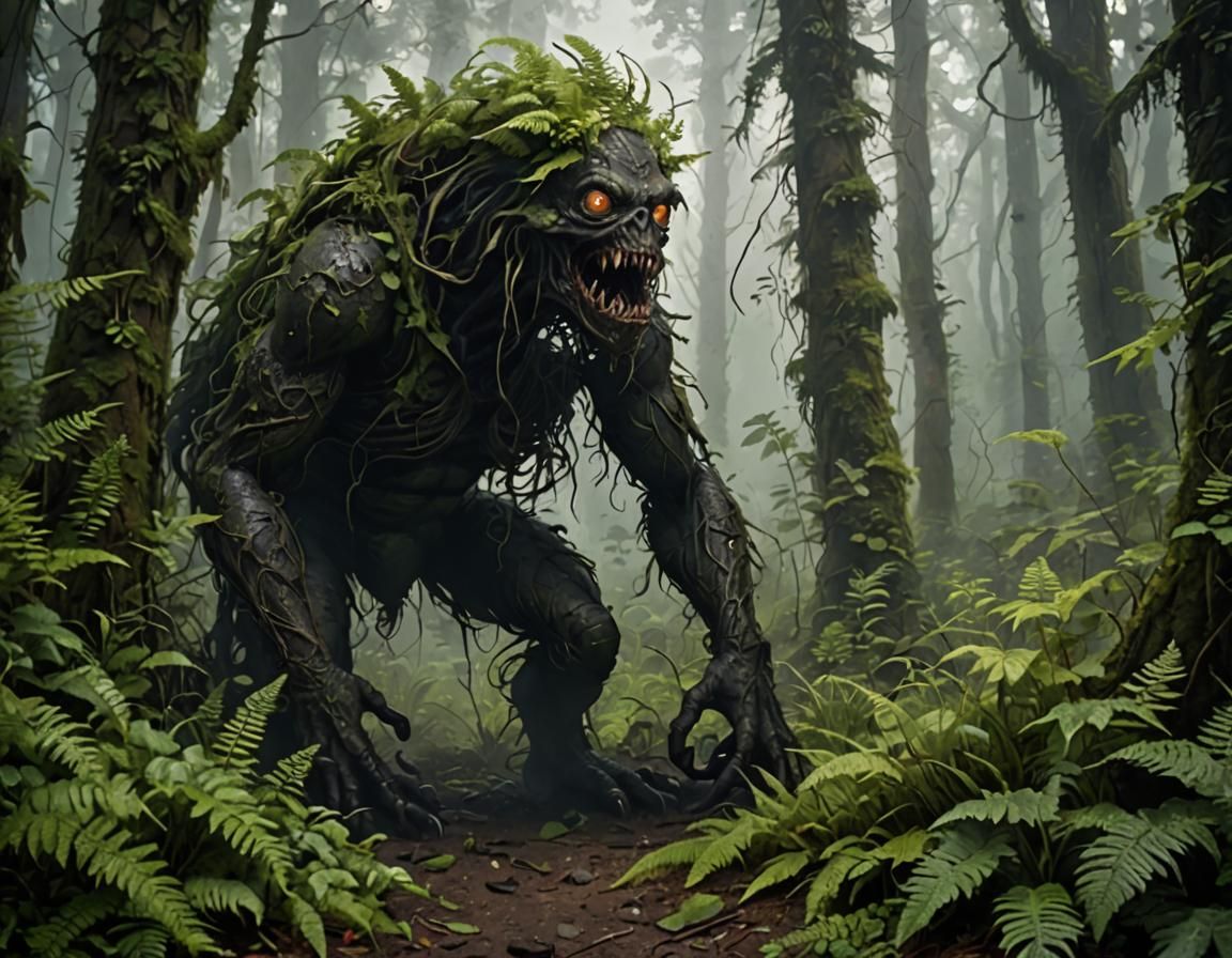 Burrower Shrub Monster - AI Generated Artwork - NightCafe Creator