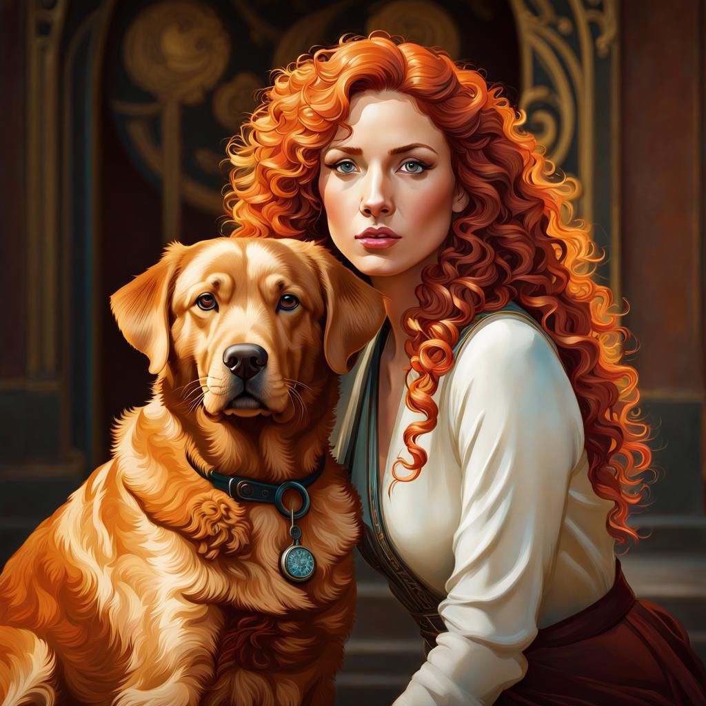 Rose & Finnigan🐕 - AI Generated Artwork - NightCafe Creator