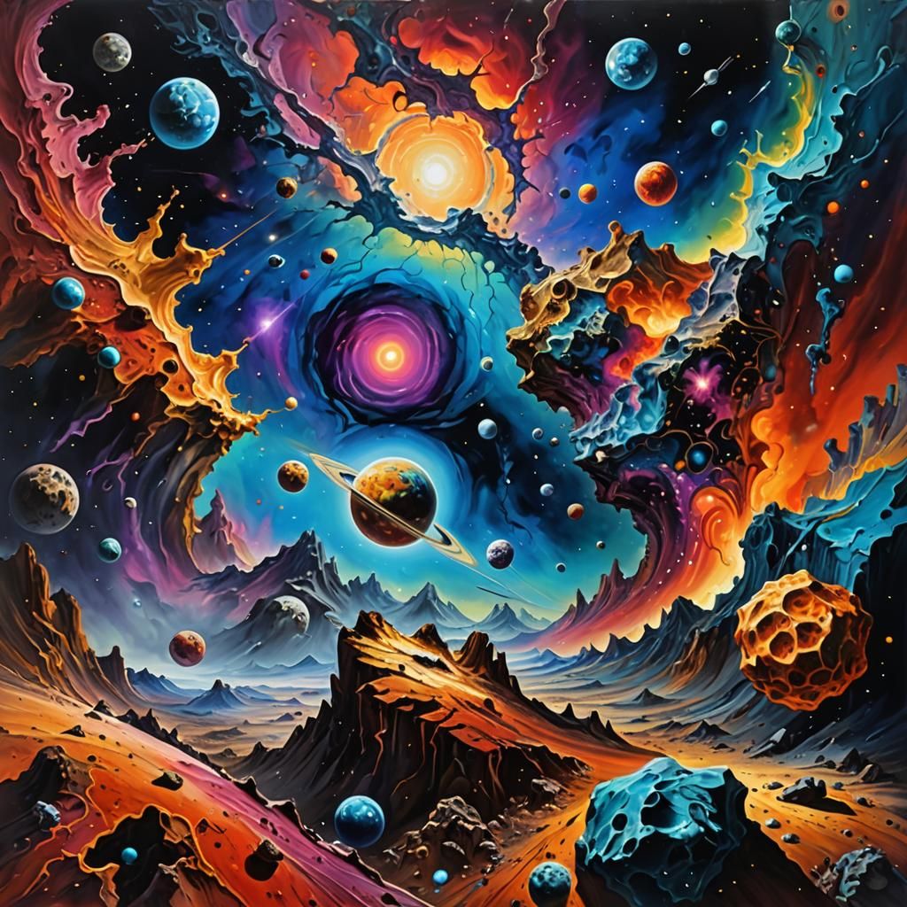 Endless Depths of Outer Space - AI Generated Artwork - NightCafe Creator