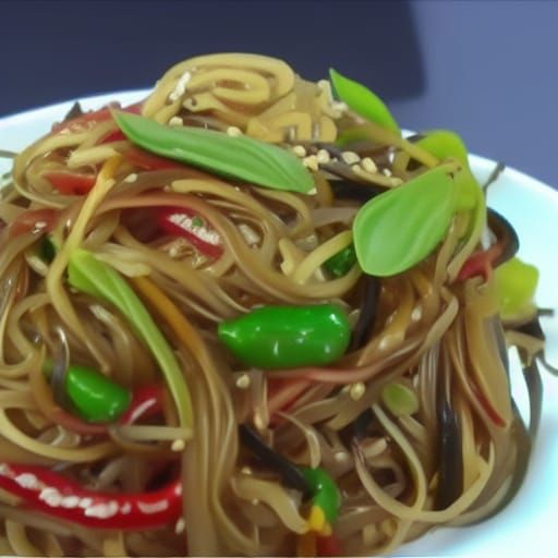 japchae nikocado youtube - AI Generated Artwork - NightCafe Creator