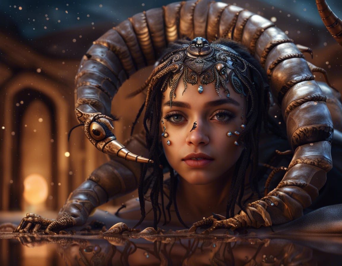 Scorpio Goddess - AI Generated Artwork - NightCafe Creator
