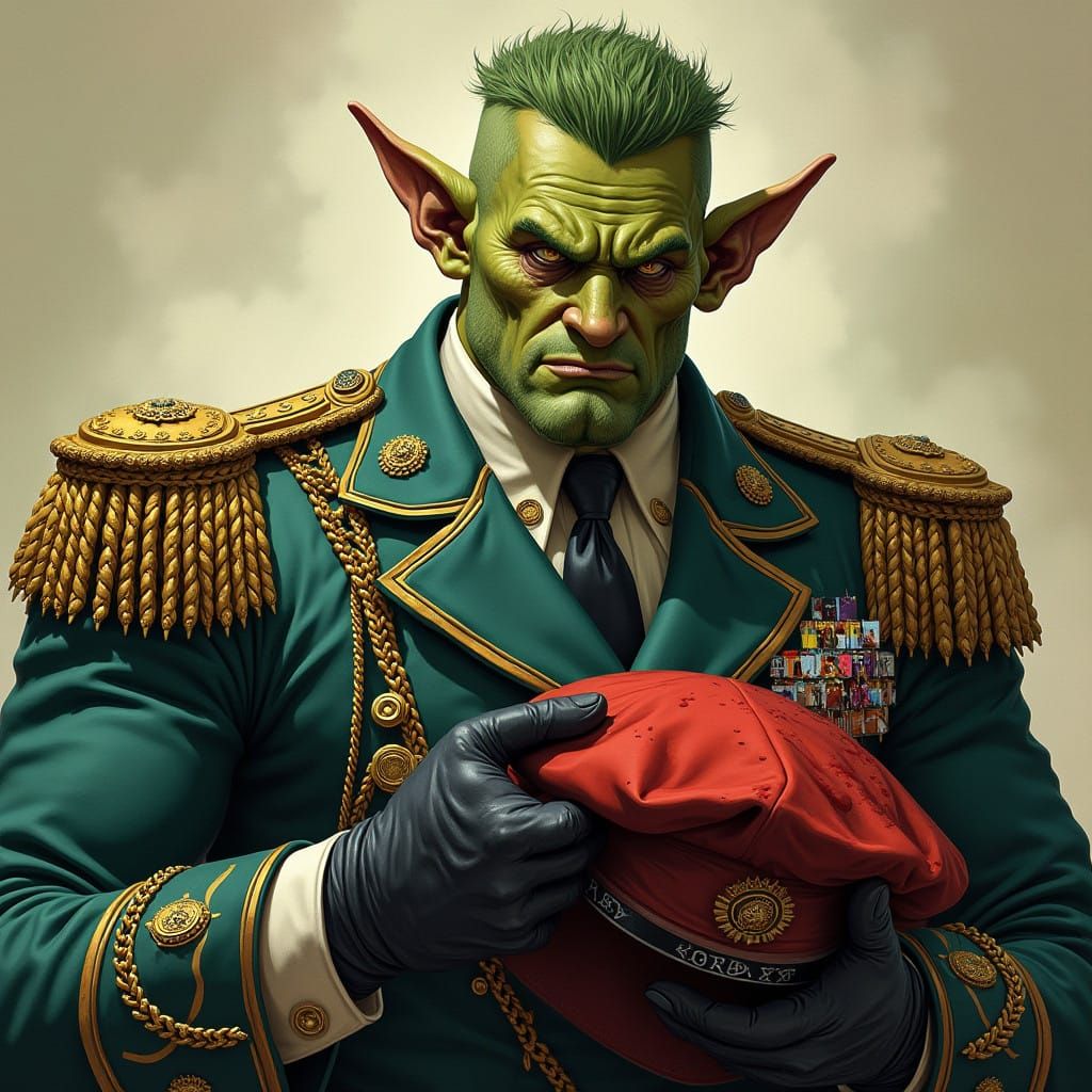 Madoc , cruel prince - Green-Skinned Warrior General in Fer...