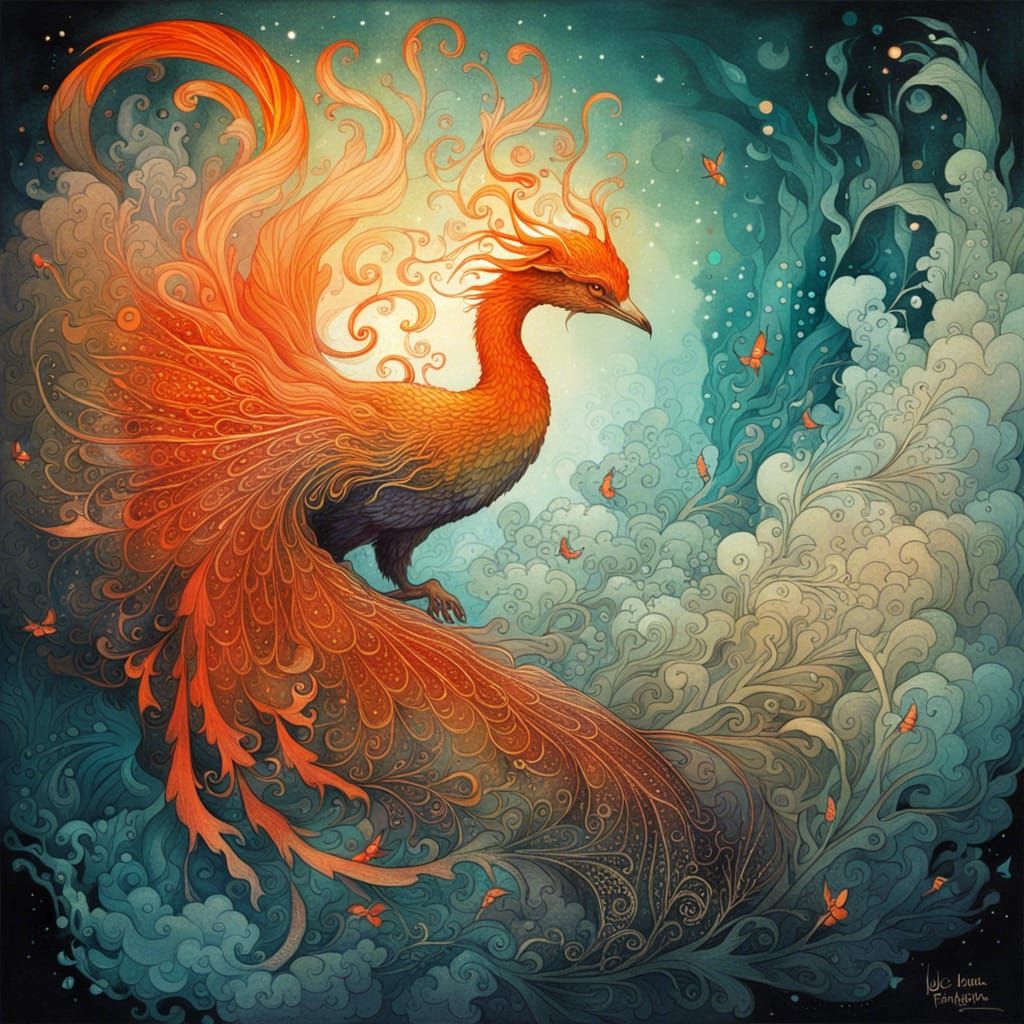 Phoenix - AI Generated Artwork - NightCafe Creator