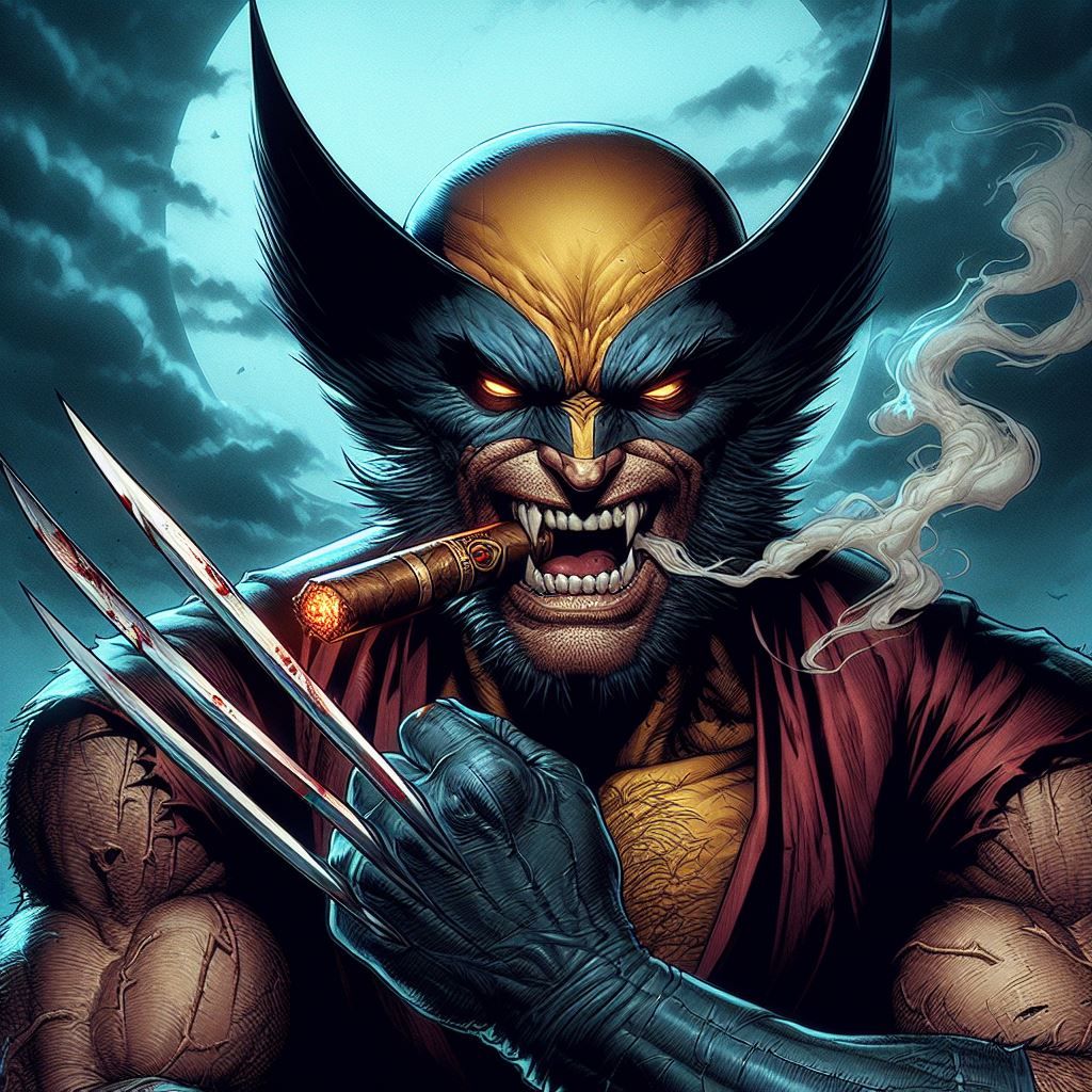Angry Wolverine - AI Generated Artwork - NightCafe Creator
