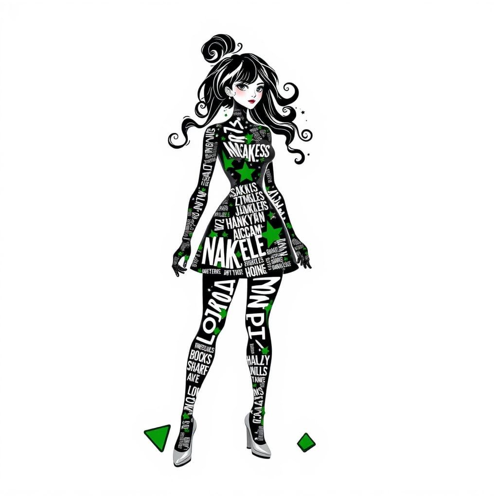 a Gaussian-smoothed pseudoscopic projection of a calligram with shadow ...