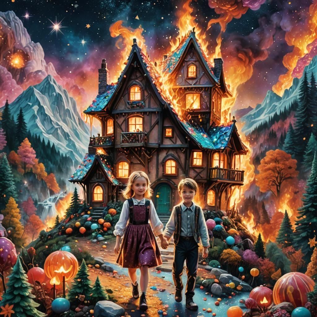 Hansel and Gretel - AI Generated Artwork - NightCafe Creator