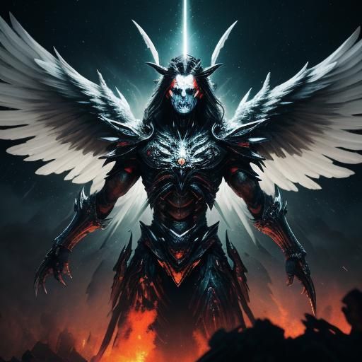 Holy Angel vs Dark Angel: Epic Clash of Light and ... - AI Art