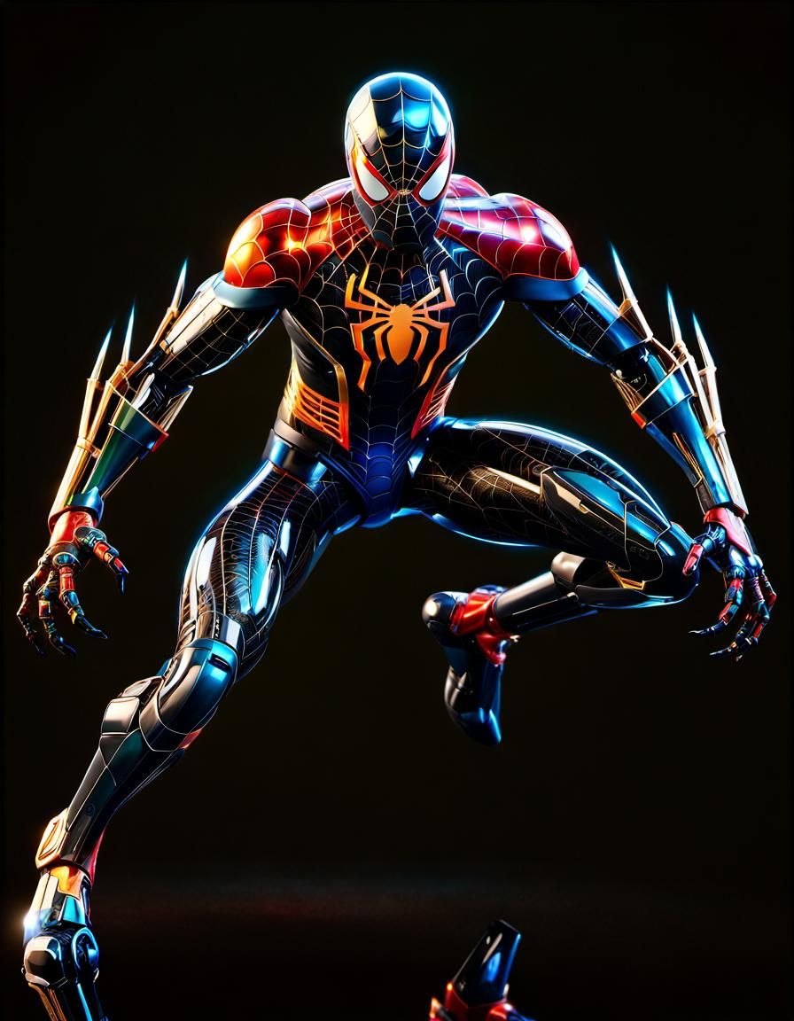 Hybrid Spidey-Bot - AI Generated Artwork - NightCafe Creator