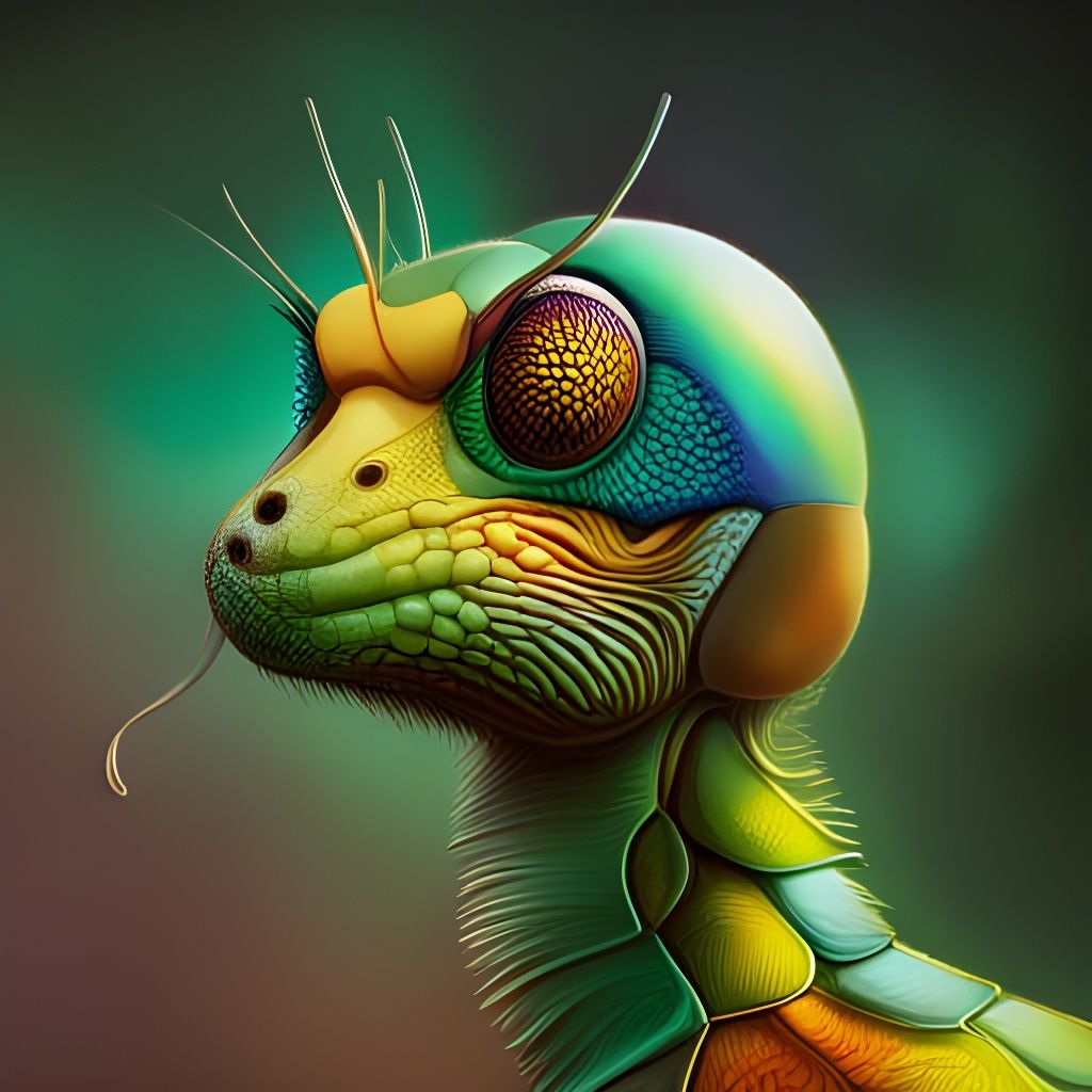 Wasp/Lizard (Wizard?) - AI Generated Artwork - NightCafe Creator