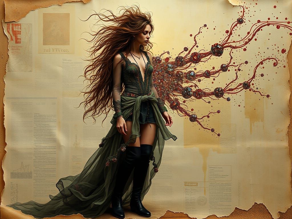 Whimsical Gypsy Fairy Shaman in Dreamlike Surreal ... - AI Art