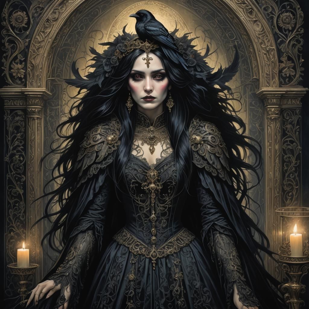 Death Personified - Gothic Elegance: Death's Timeless, Ether...