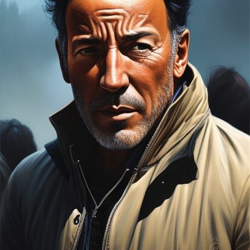 Ask the AI: Bruce Springsteen - AI Generated Artwork - NightCafe Creator