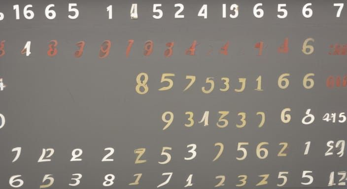 Numbers - AI Generated Artwork - NightCafe Creator