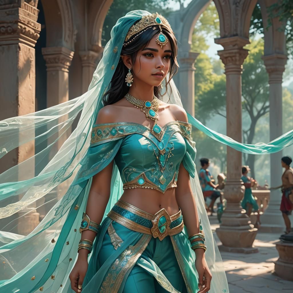beautiful princess jasmine - AI Generated Artwork - NightCafe Creator