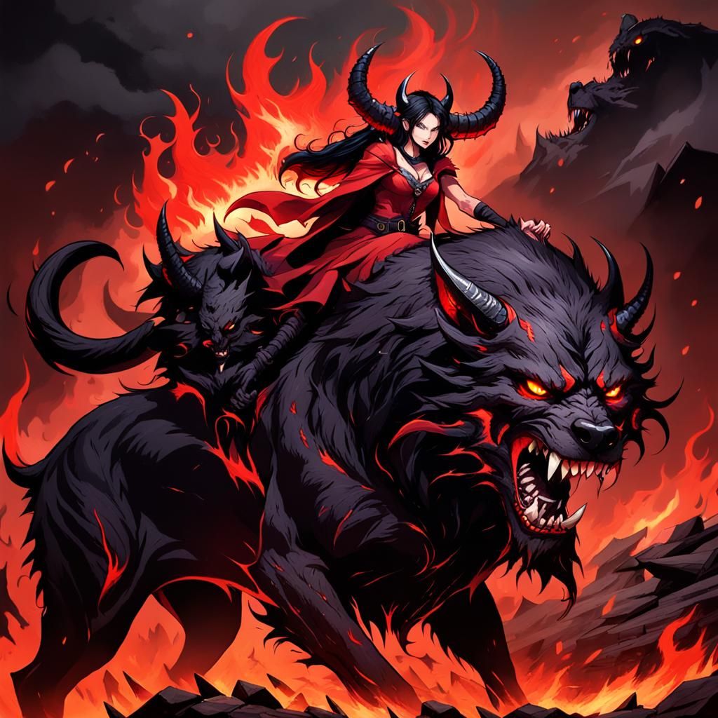 Muscular Hellhound - AI Generated Artwork - NightCafe Creator