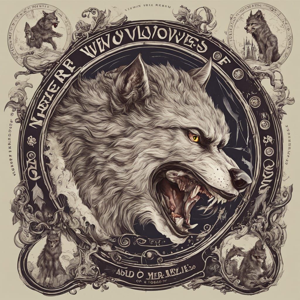 Werewolf coat of arms - Lunar Werewolf Coat of Arms