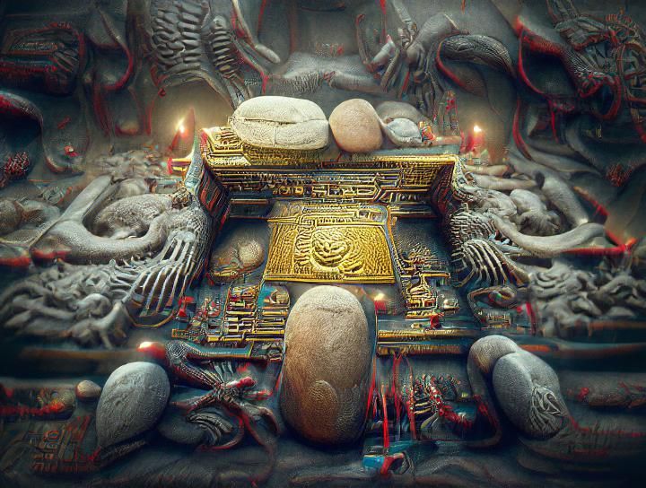 Sacrificial Altar - AI Generated Artwork - NightCafe Creator